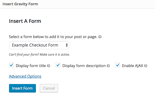 Custom checkout forms with Gravity Forms Checkout