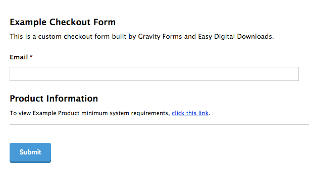 Custom checkout forms with Gravity Forms Checkout